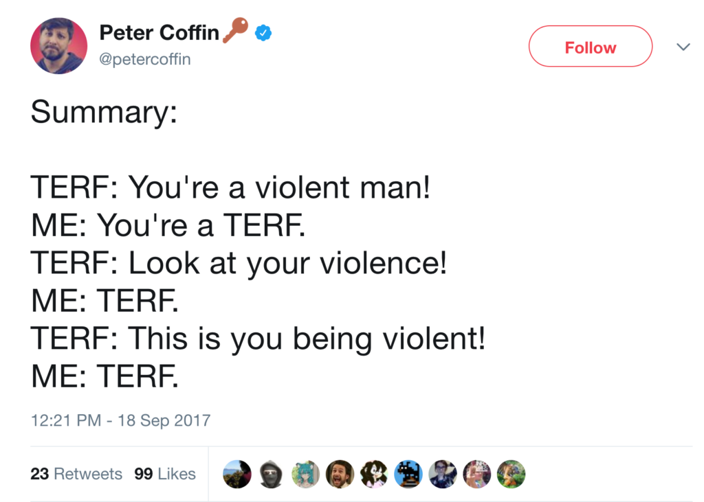 'TERF' isn't just a slur, it's hate speech